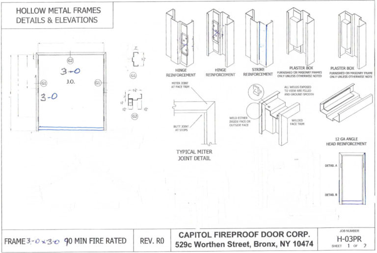 Steel Welded and Knockdown Frames - Capitol Fireproof Door